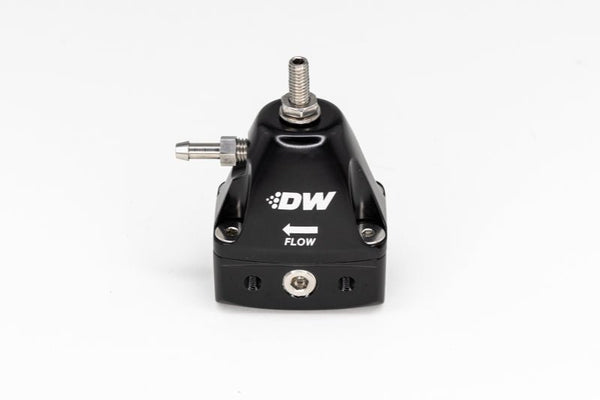DeatschWerks DWR1000iL In-Line Adjustable Fuel Pressure Regulator - Bl ...